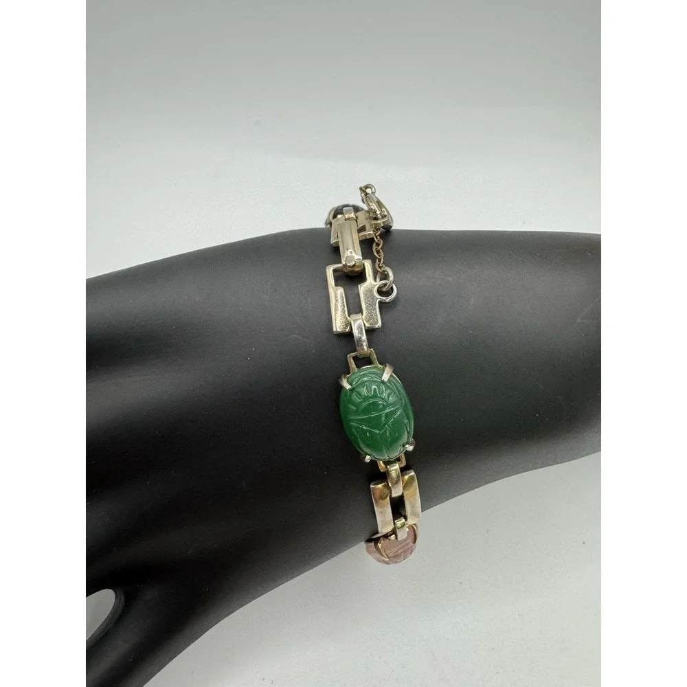 The Unbranded Brand | Jewelry | Vintage Multicolored Scarab Goldtone 7 ...